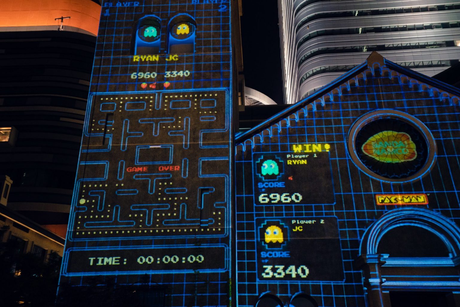 PAC-MAN PROJECTION MAPPING – NOWHERE